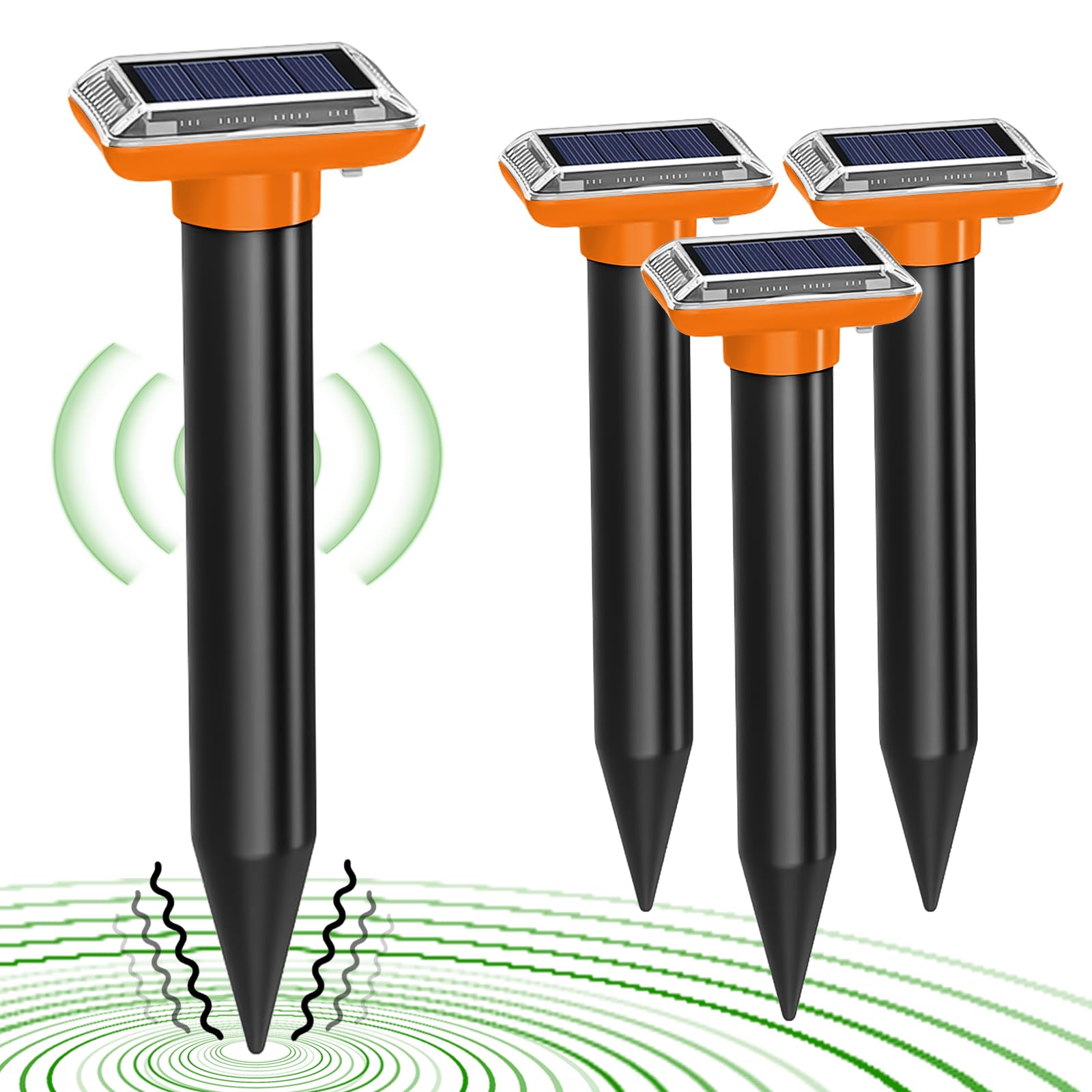 Ultrasonic Mole Repellent, Solar Mole Repellent, Mole Repeller, Mole ...