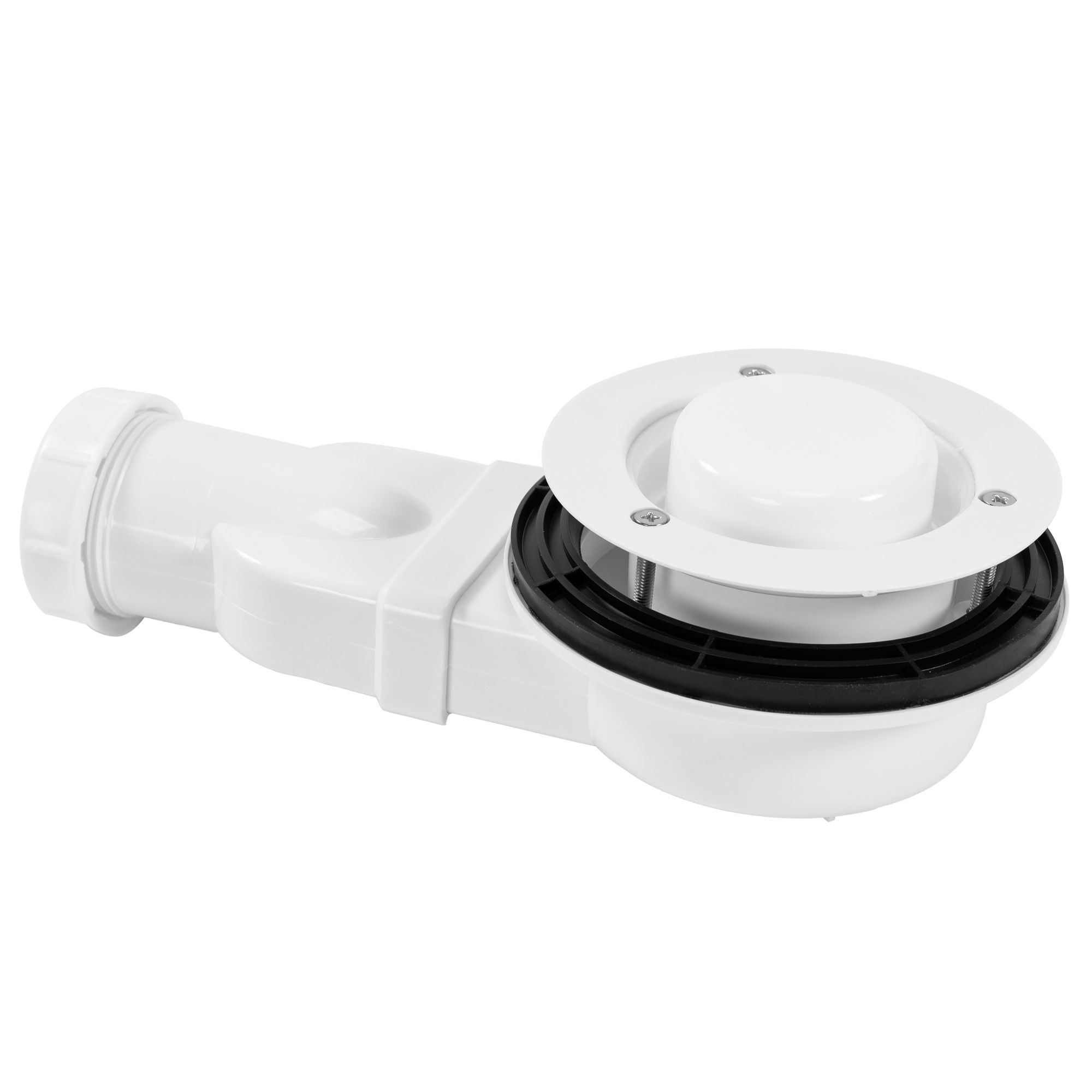 SIPHON DE RECEVEUR DE DOUCHE REA WP-02 WHITE 22,5X12X4,5CM | Leroy Merlin