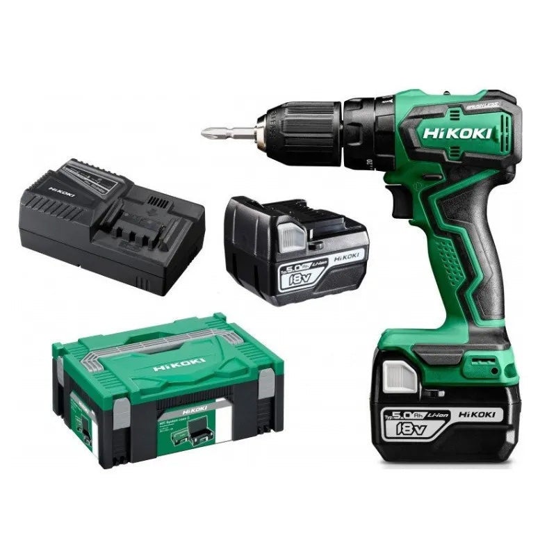 Taladro percutor 18v con portabrocas sin llave DV18 DAWC Hikoki | Leroy ...