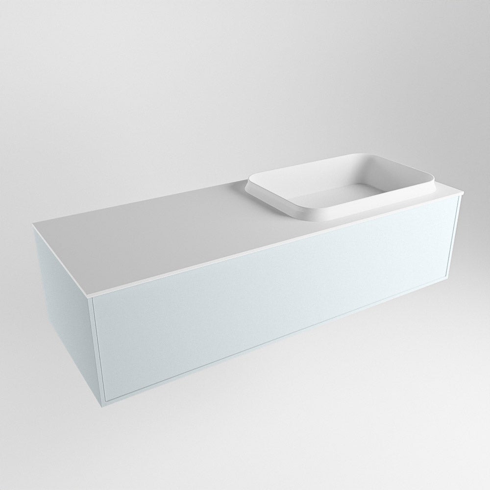 MONDIAZ ERIN 120cm mueble de baño color Clay con 1 cajón. con Lavabo ...