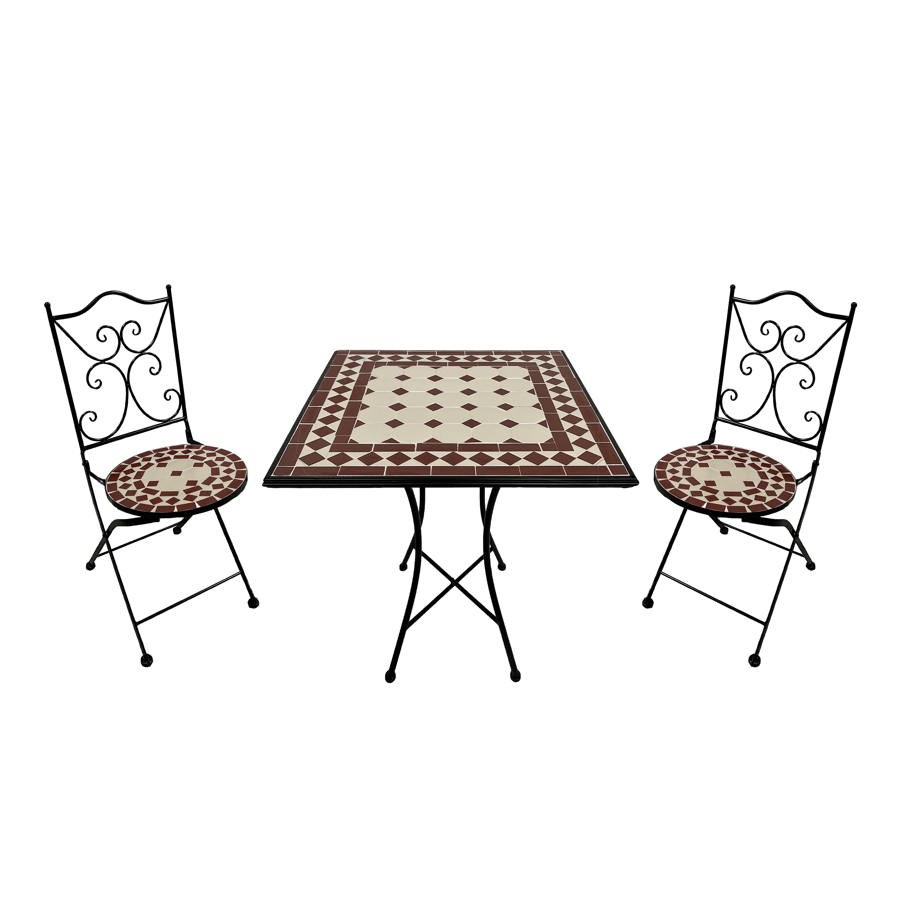 AXI Camilla Table et Chaise Bistrot, 2 Chaises 1 Table, Ensemble Bistro ...