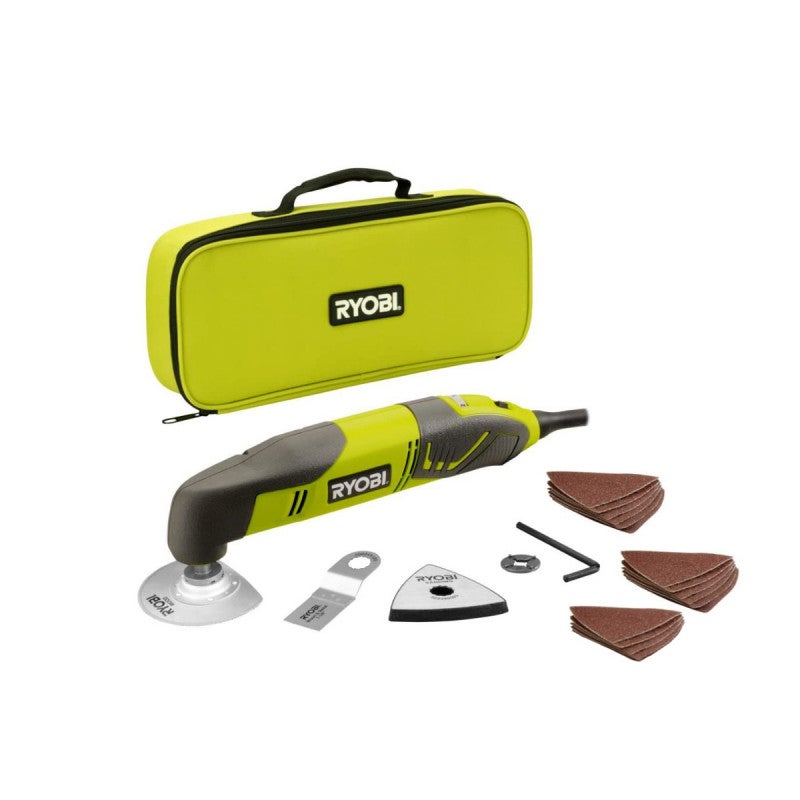 Pack RYOBI Outil multifonctions RMT200-S - 200W - 10 triangles abrasifs ...