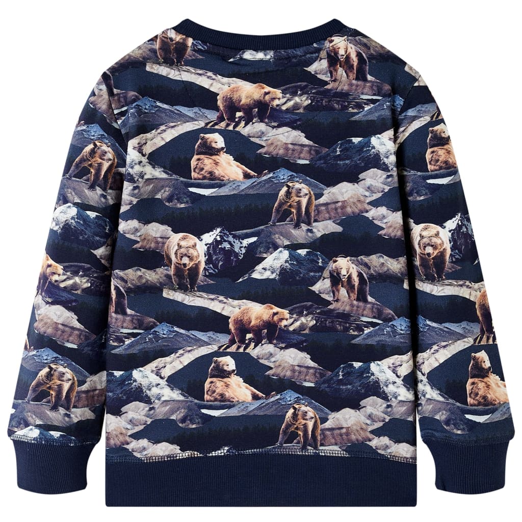 Sweatshirt pour enfants bleu marine 128 Unico / Azul | Leroy Merlin