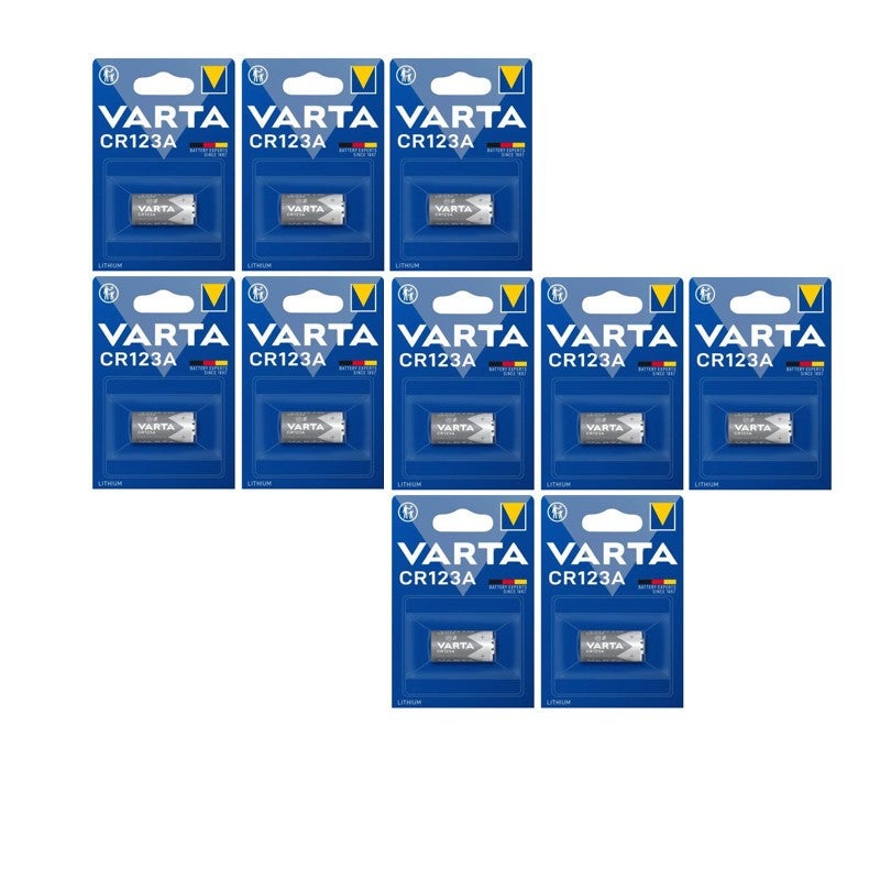 10 piles Varta CR 123A LITHIUM | Leroy Merlin