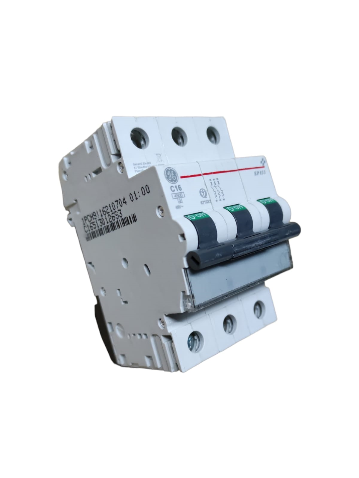 Ge power 671933 ep453c16 interruttore automatico magnetotermico 3p 16a 4,5ka c 3m | Leroy Merlin