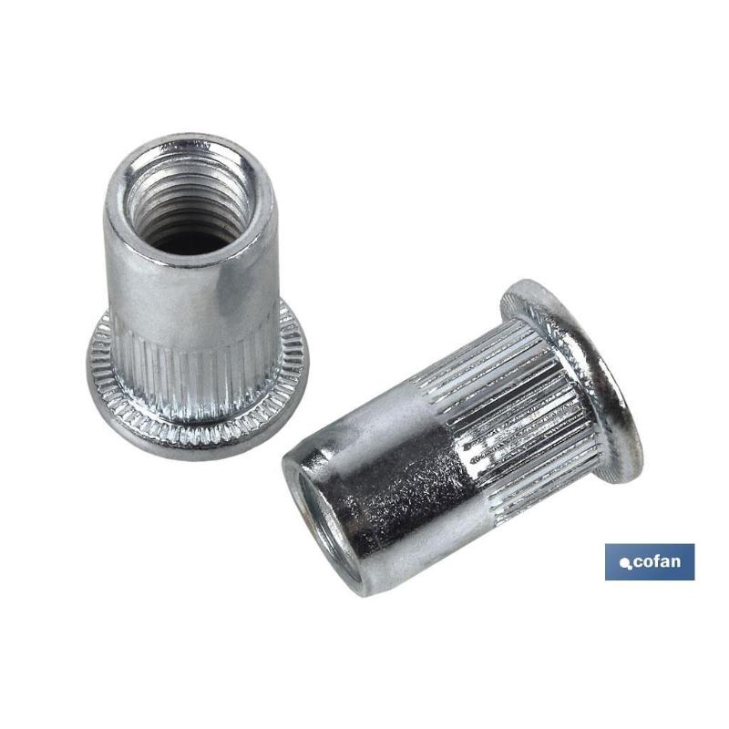 Tuerca rem. ranurada ancha m-6 caja 500 unid. | Leroy Merlin