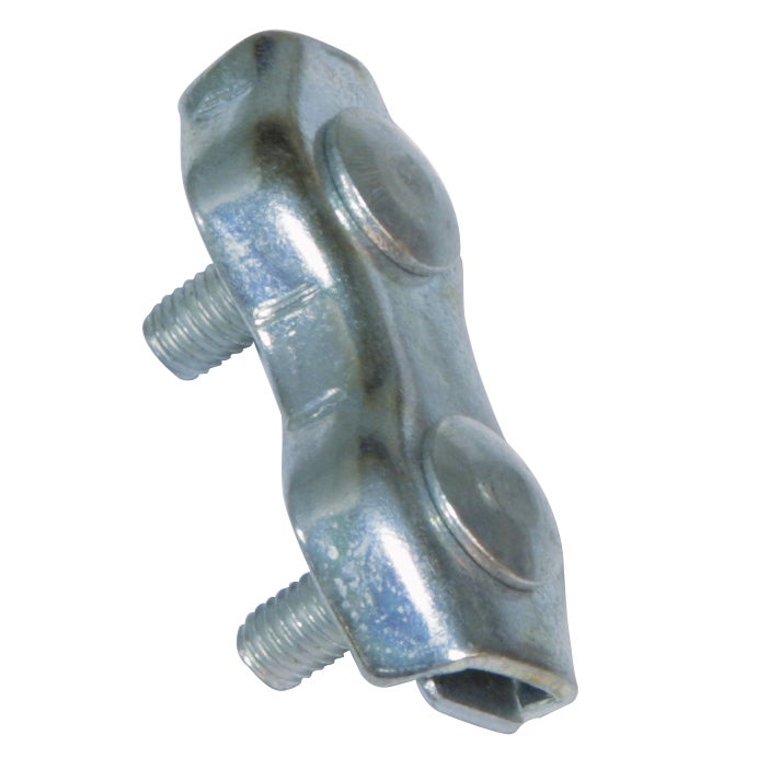 Amig - Pack de 2 Sujetacables Planos Dobles de Acero Zincado Mod.30110 ...