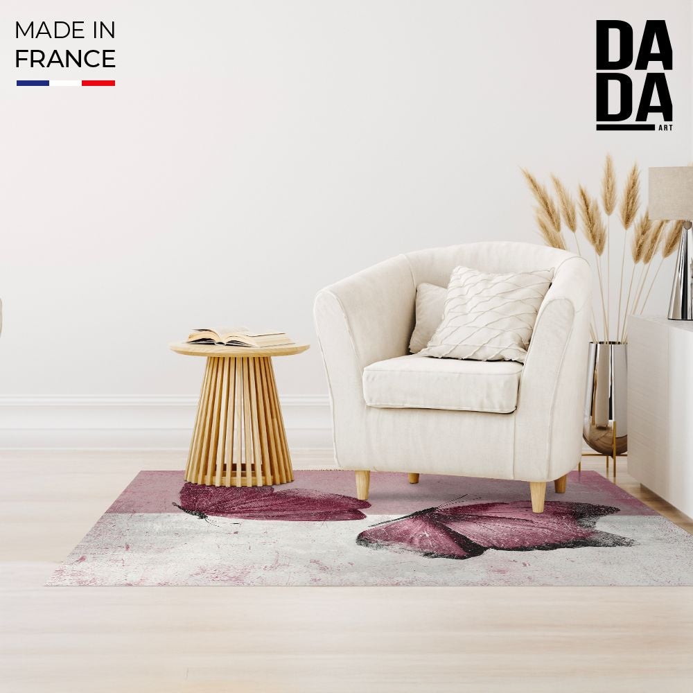 Tapis vinyle Papillons élégants/ 66x95cm / Fabriqué en France / DADA ...