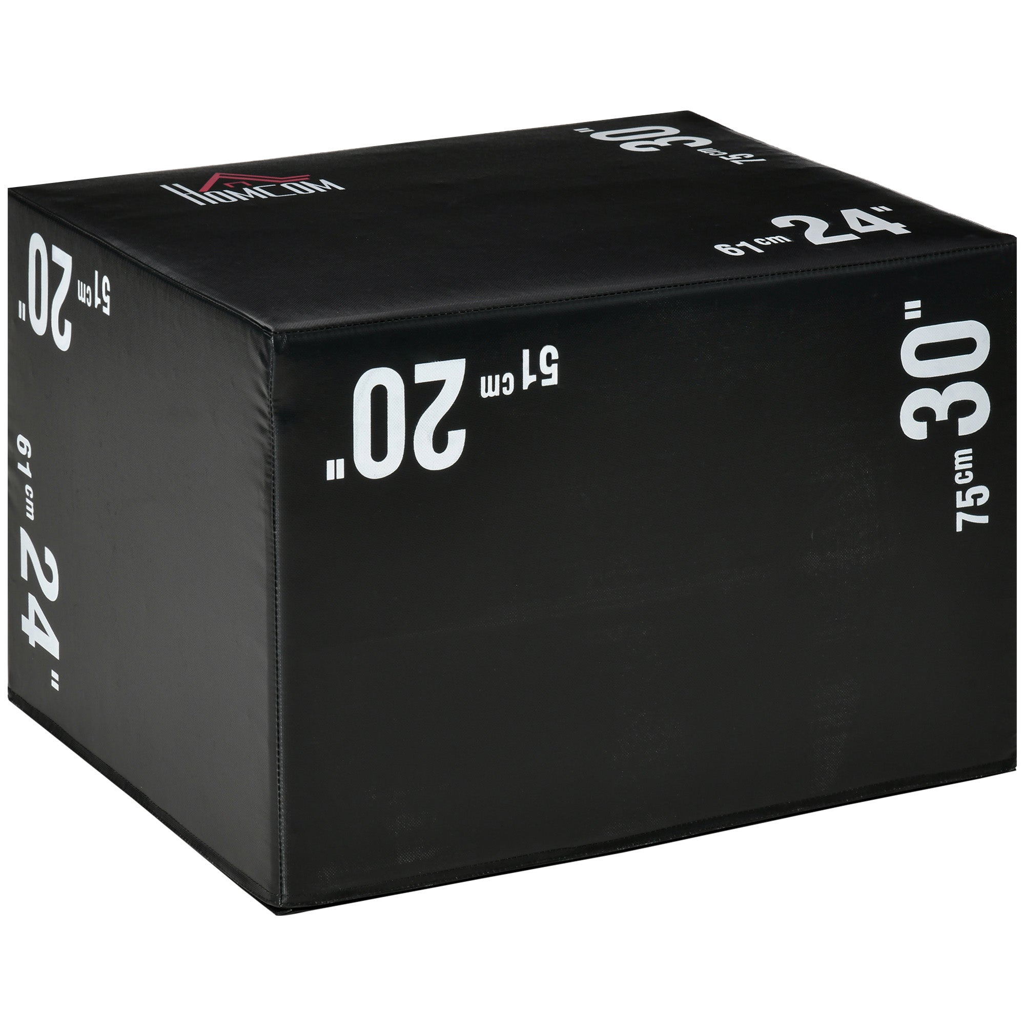 HOMCOM Plyo Box 3 in 1 con 3 Altezze 51cm 61cm 75cm, Jumping Box ...