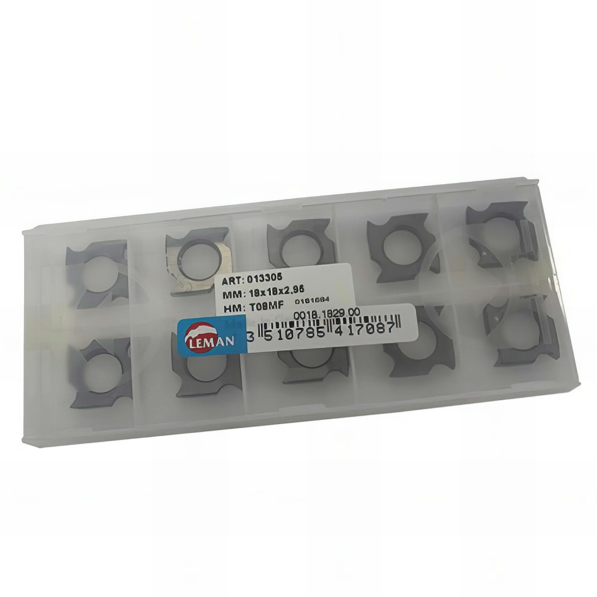 10 plaquettes d'araseur 18x18x2,45 mm 4 coupes Leman | Bricoman