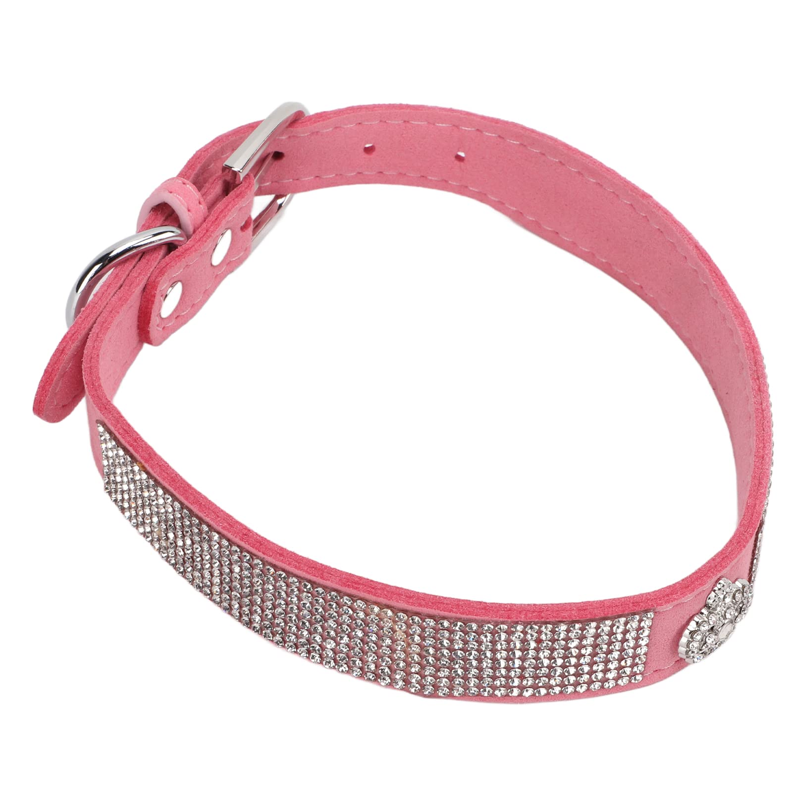 Collier pour chien en strass avec couronne scintillante et boucle en ...