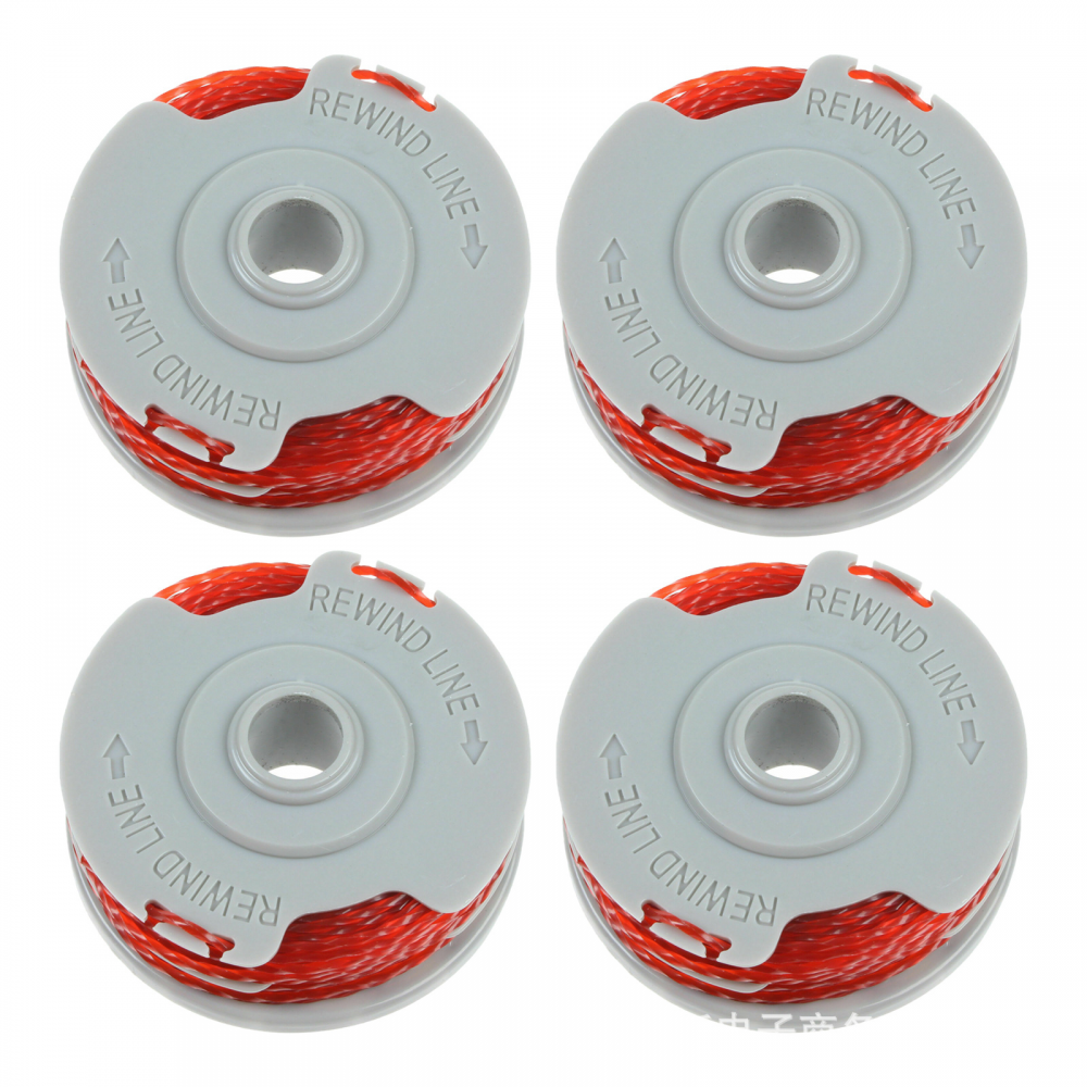 Lot de 4 bobines de fil de coupe de 10 m, bobines de rechange pour coupe-bordures, fil en nylon ...