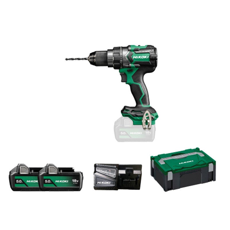 Trapano avvitatore HIKOKI 18V 5.0Ah 140 Nm - DS18DCWPZ | Leroy Merlin