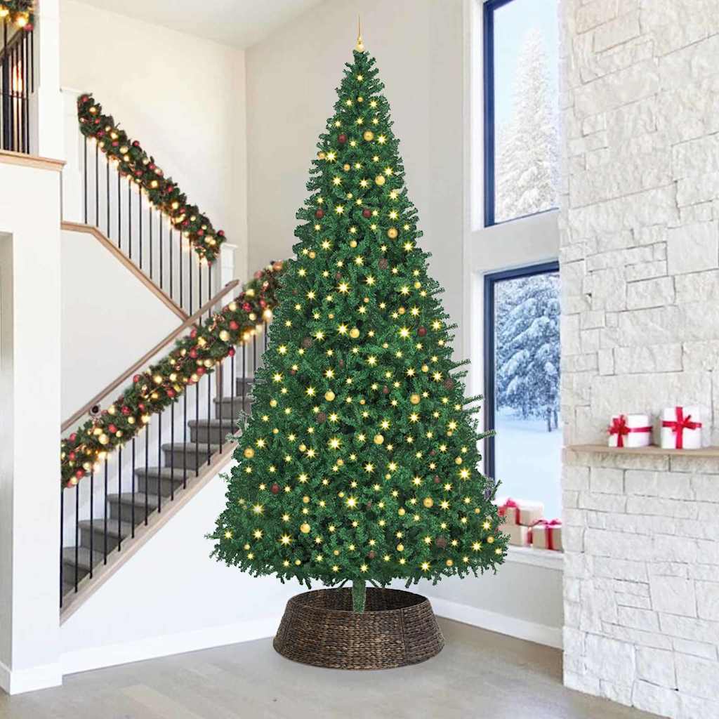 Collier de sapin de Noël Noir 105 x 105 x 28 cm Jacinthe d'eau | Leroy ...
