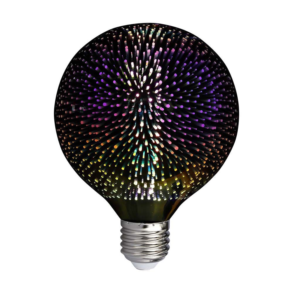 Ampoule LED 4W Filamento E27 G125 3D 3000K 40lm | Leroy Merlin