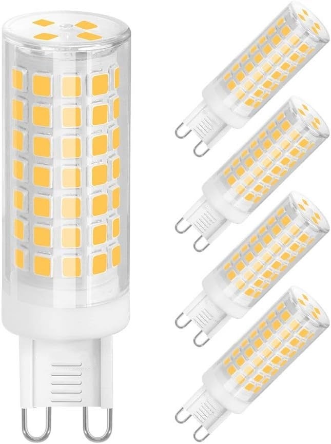 Bombillas LED G9, equivalentes a halógenas de 6 W, luz blanca cálida de ...
