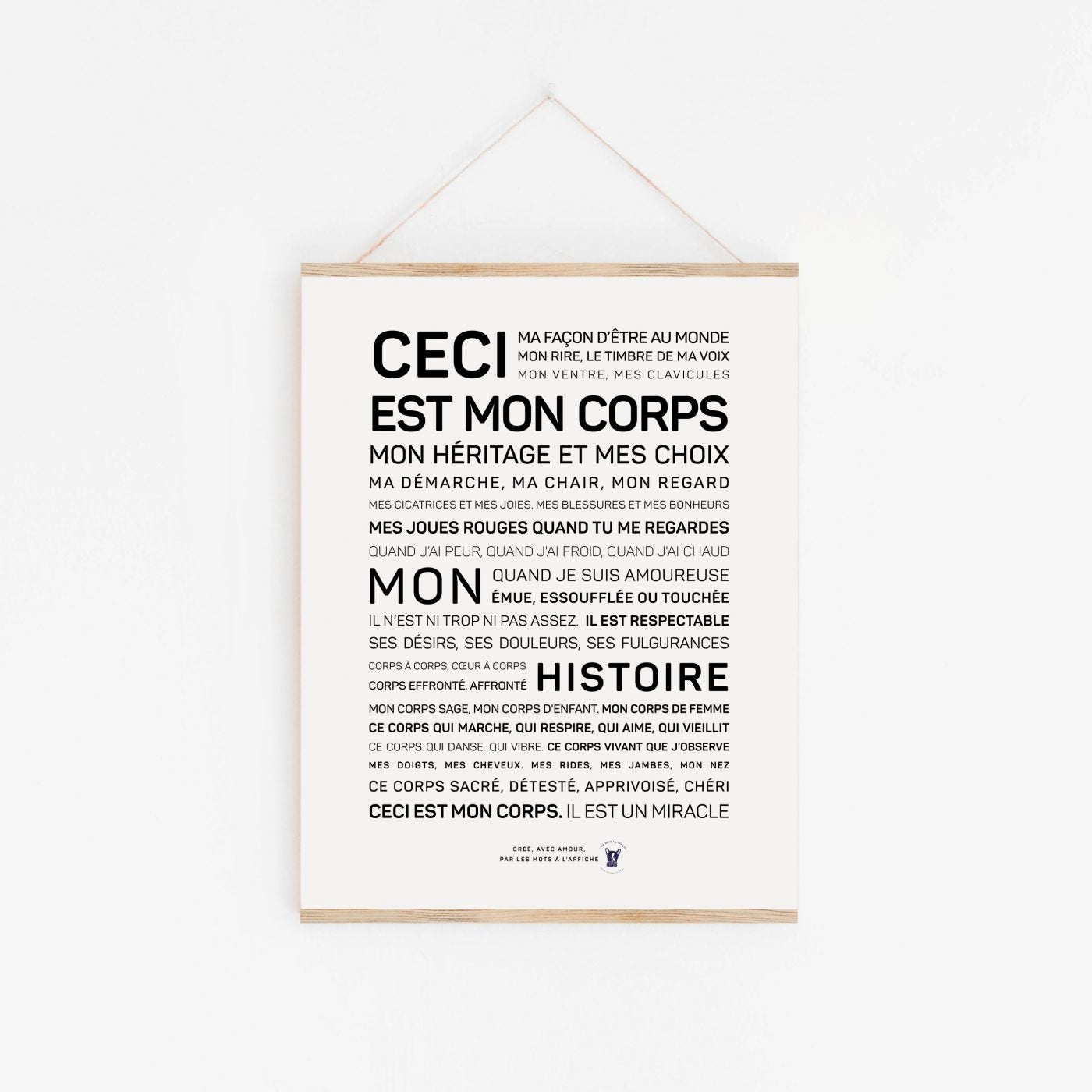 Affiche Ceci est mon corps (Poster) | Leroy Merlin