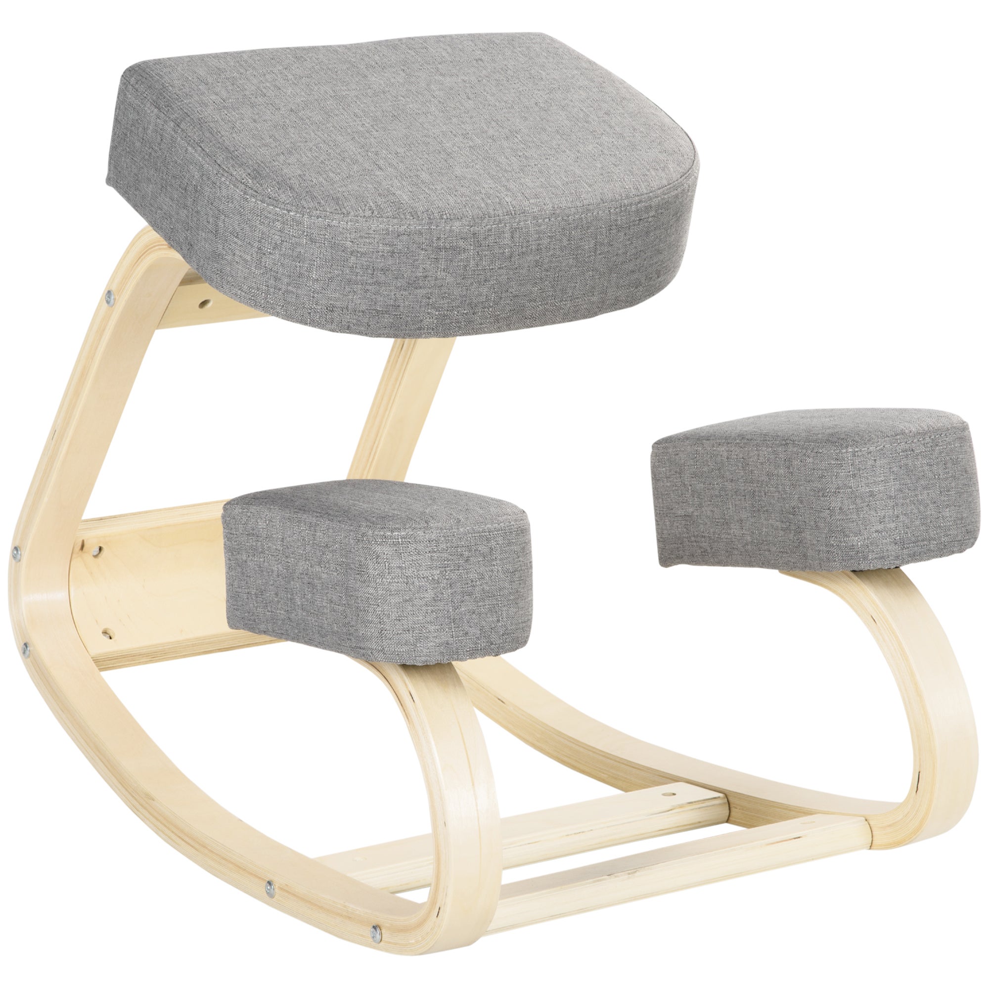 Chaise ergonomique postural gris, mécanisme genoux et bascule ...
