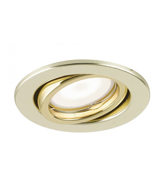 Kit de 3 downlights MATRIX orientables en métal doré avec ampoules GU ...