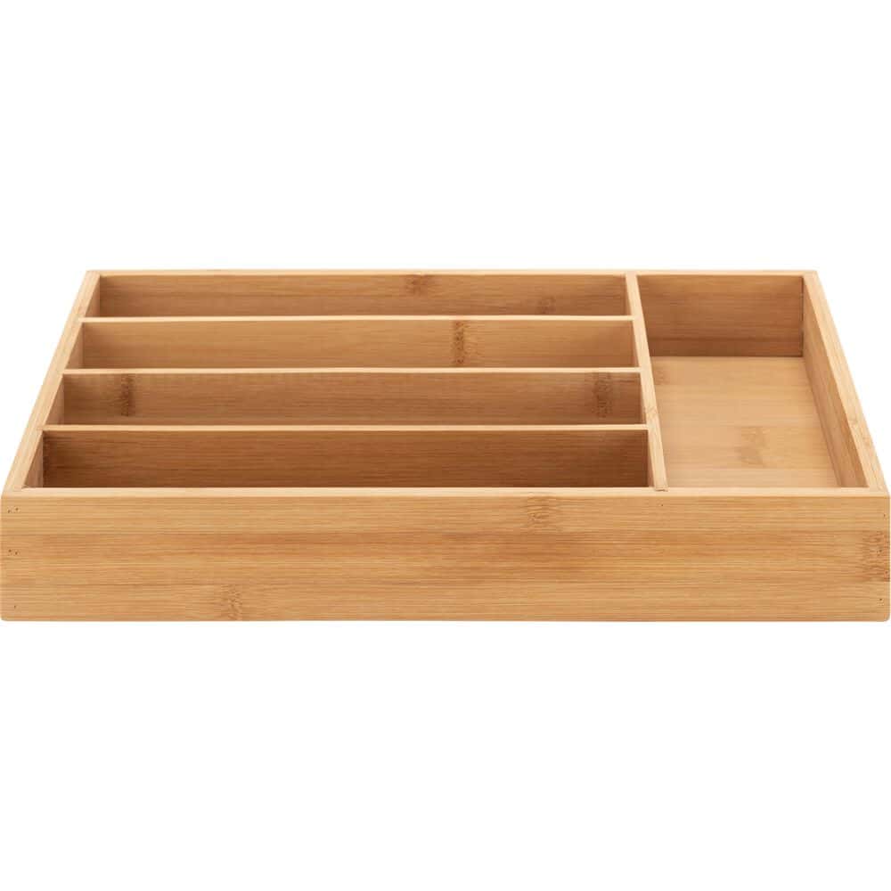 Range couverts Bois Naturel MAX ALINEA - L35 x larg25 x H5 cm | Leroy ...