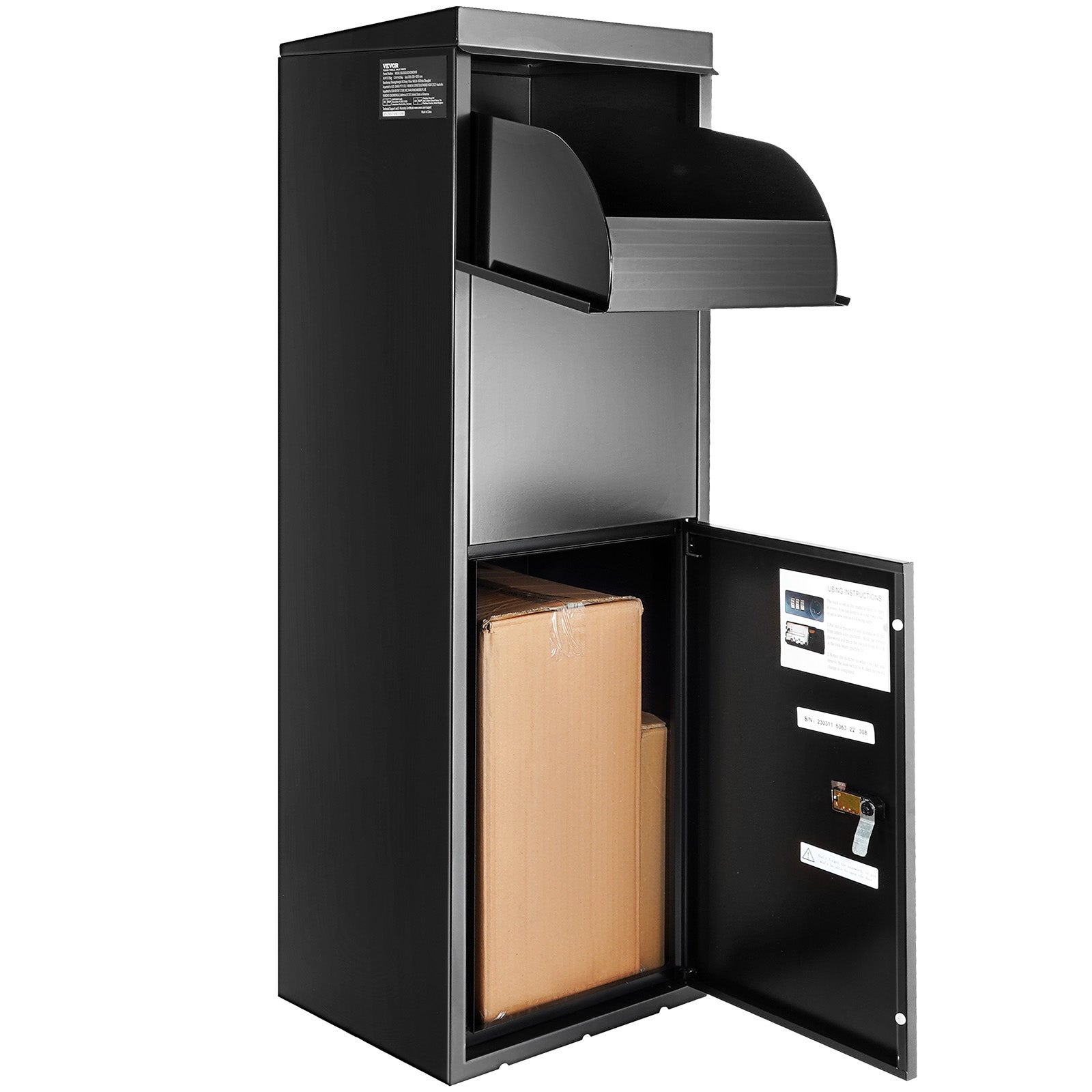 Boîte à Colis SucceBuy, Coffre à Paquets Acier Galvanisé avec Serrure à ...