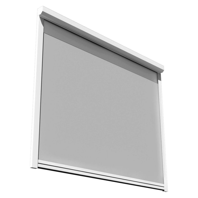 Store vertical extérieur DUNIA - Motorisé à télécommande (RAL9010 ...