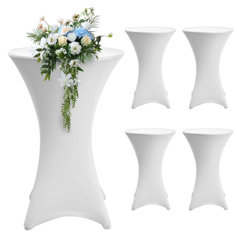 Lot de 5 nappes – Nappes pour tables de 80 cm de diamètre. Polyester ...