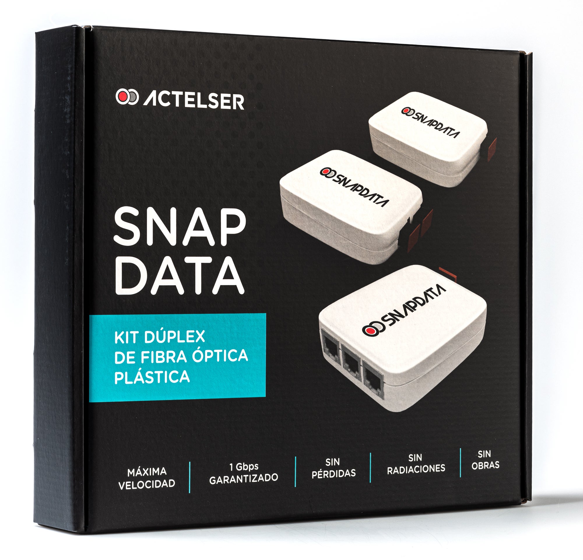 ACTELSER Kit Duplex de Fibra Óptica Plástica Snap Data 70 Metros ...