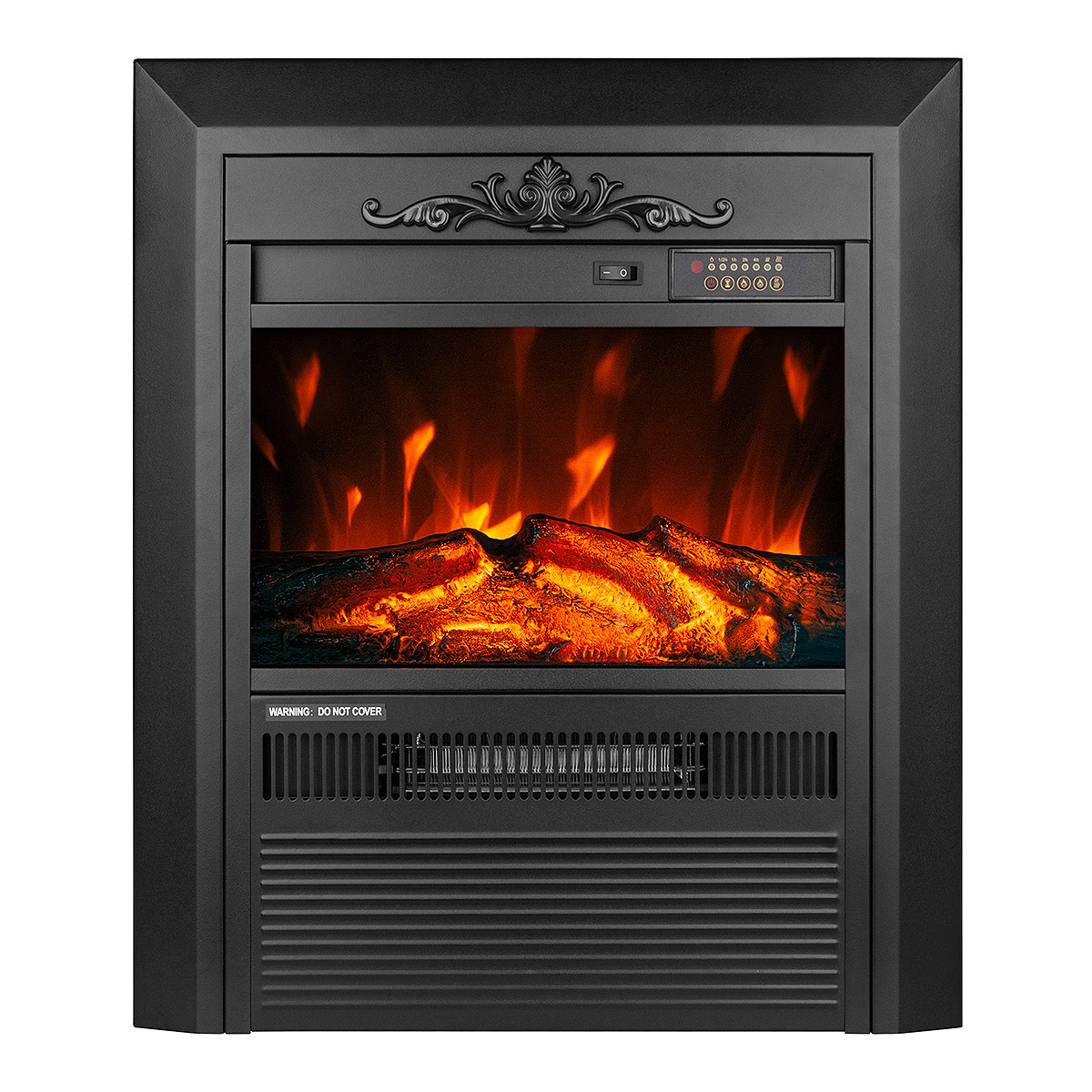 Cheminée électrique encastrable Cristina, 590 x 521 x 163 mm, 2000 W, 2 ...