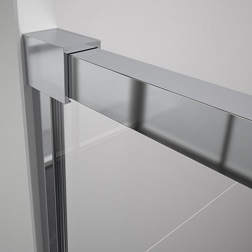 Mampara fija Walk In 120x195 Cromo Cristal templado antical ...