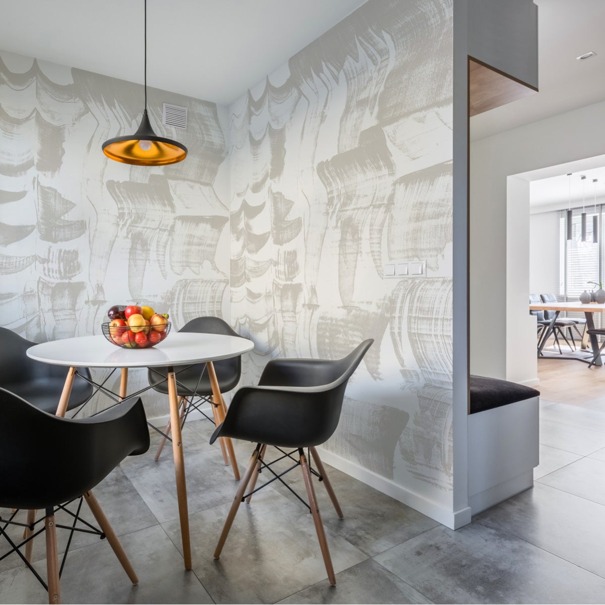 Papier peint panoramique Contre-sens, Beige 225 x 250cm | Leroy Merlin