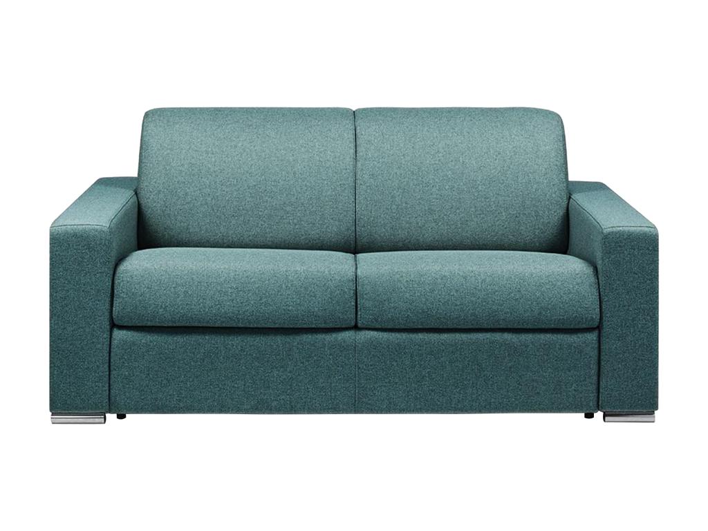 Divano letto 2 posti a ribalta in Tessuto Blu - Larghezza Materasso 120 ...