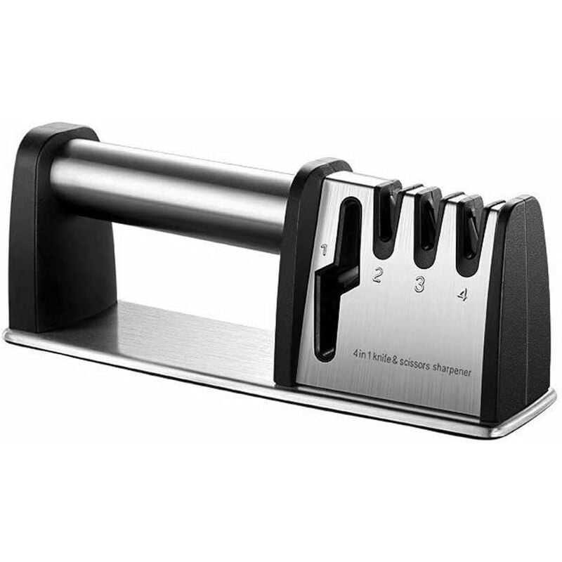Affilacoltelli professionale, Affilacoltelli 4 in 1 con rivestimento ...