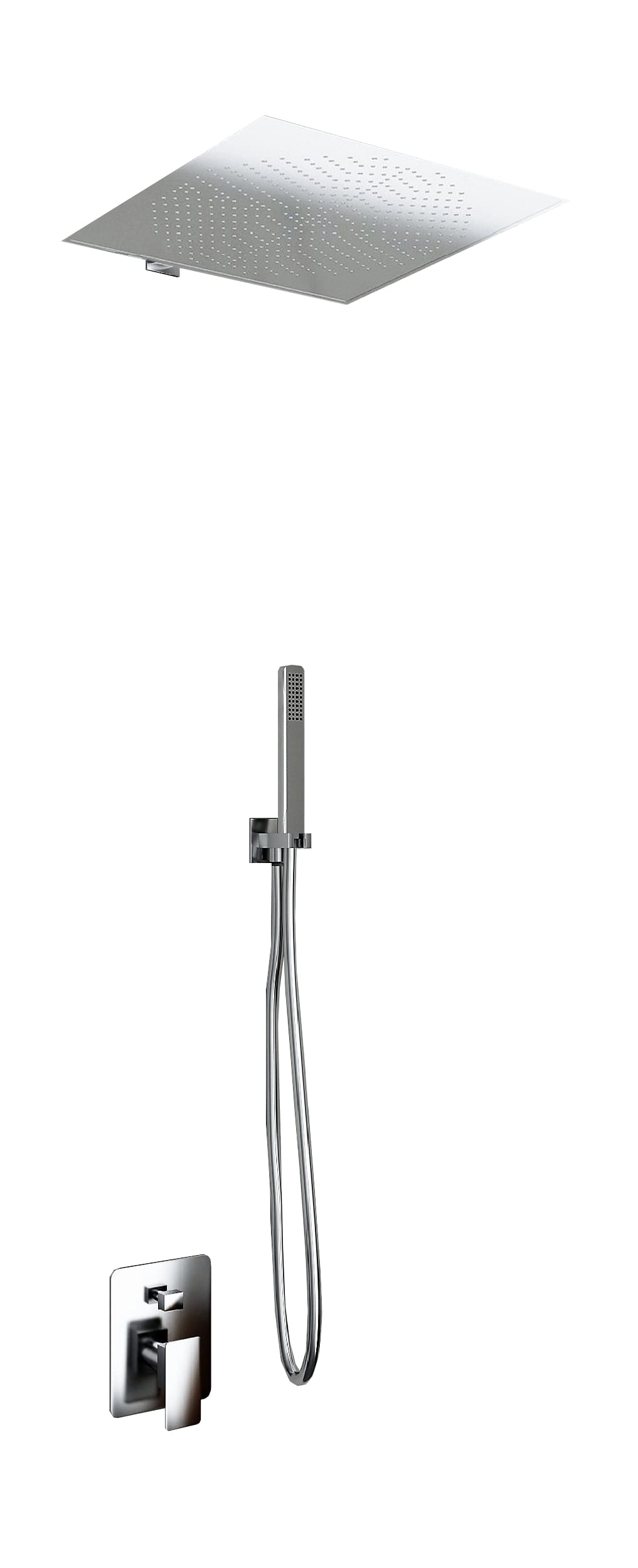 Set pour douche double fonction modéle slim avec douchette à main et ...