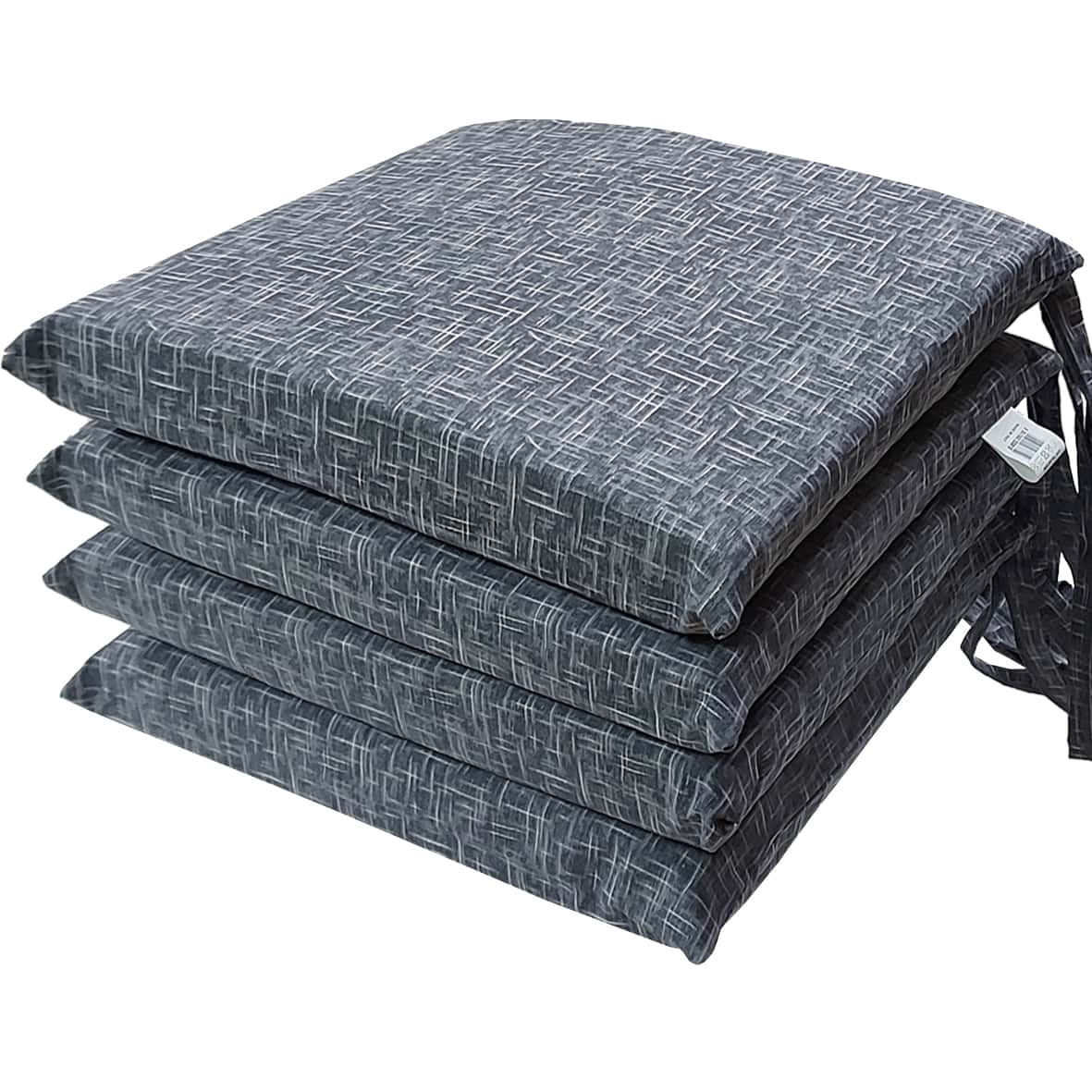 Lot de 4 coussins de chaise Amalfi déhoussables à double face avec ...