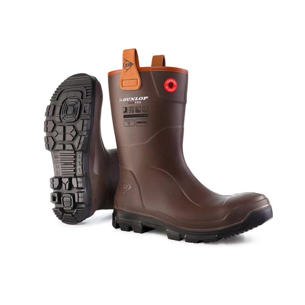 Botas de agua Purofort RigPro Marrones Dunlop | Leroy Merlin