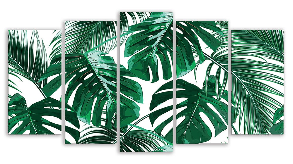 Tableau tropical feuille, 150x80cm | Leroy Merlin
