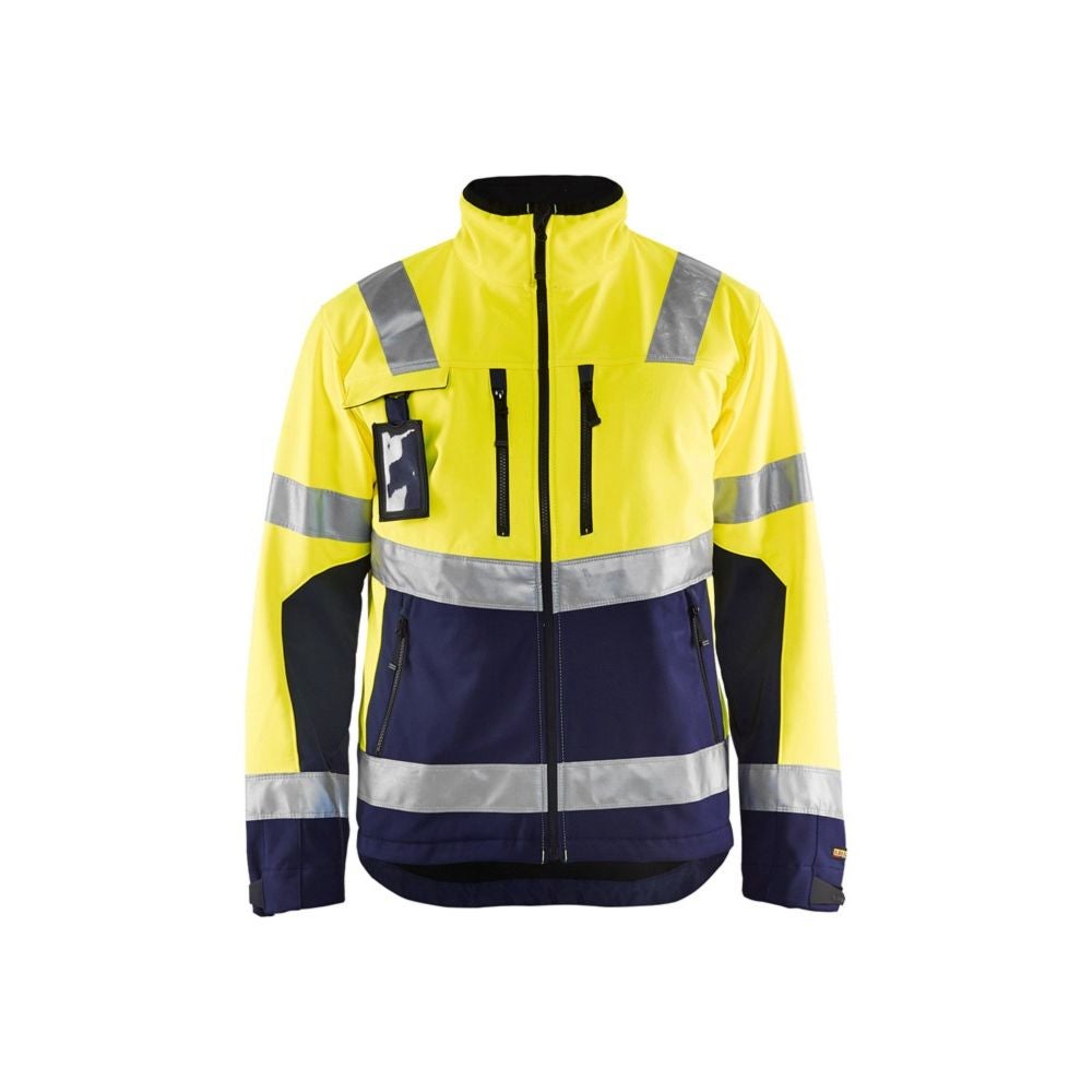 Veste softshell haute visibilité Blaklader bicolore Jaune / Marine M ...