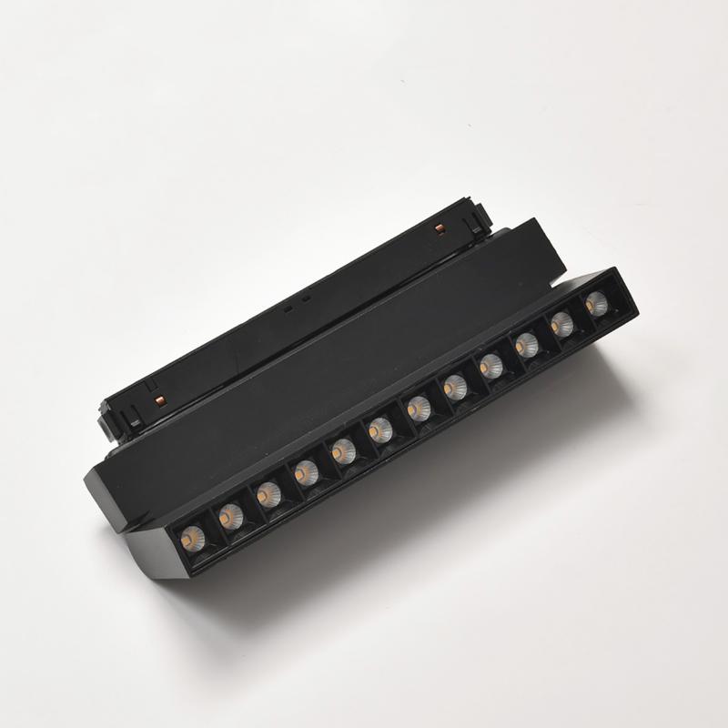 Projecteur LED sur Rail Magnétique 48V DC 12W NOIR Orientable - Blanc ...