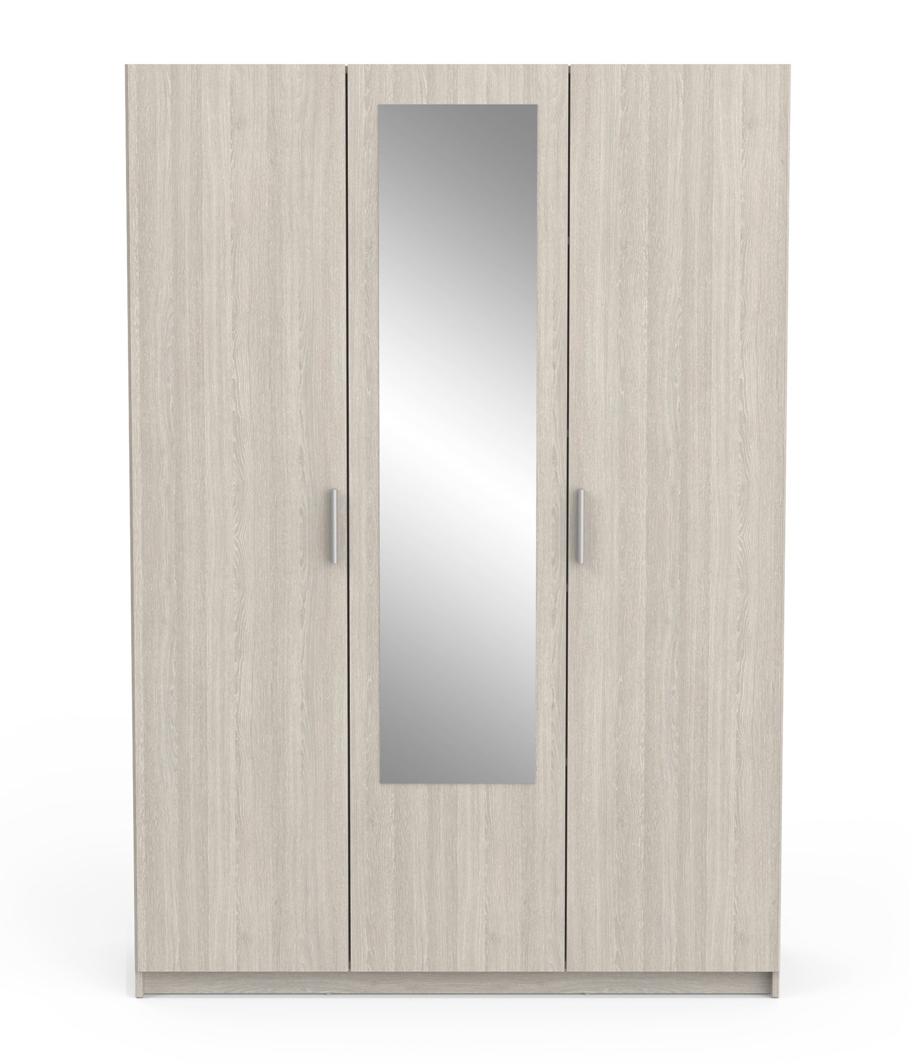 Armoire de 3 portes coloris chêne shannon - longueur 133 x profondeur ...