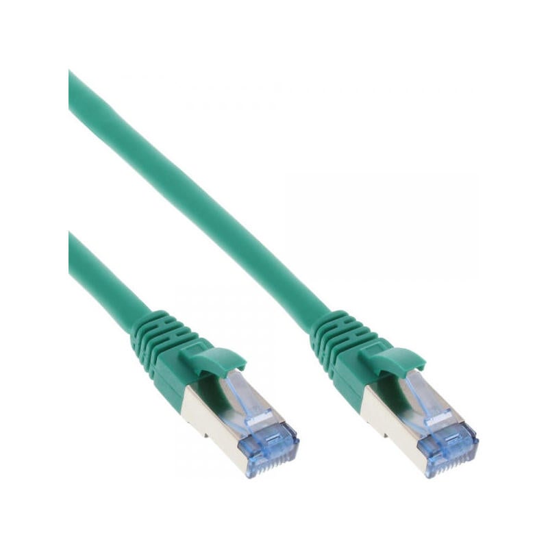 Cable de red inline s/ftp pimf cat.6a libre de halÓgenos 500mhz verde 3m | Leroy Merlin