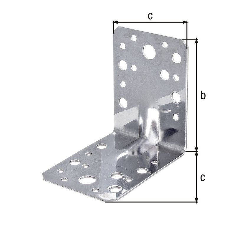 Équerre Renforcée Nervurée Inox 90x90x65 | Leroy Merlin