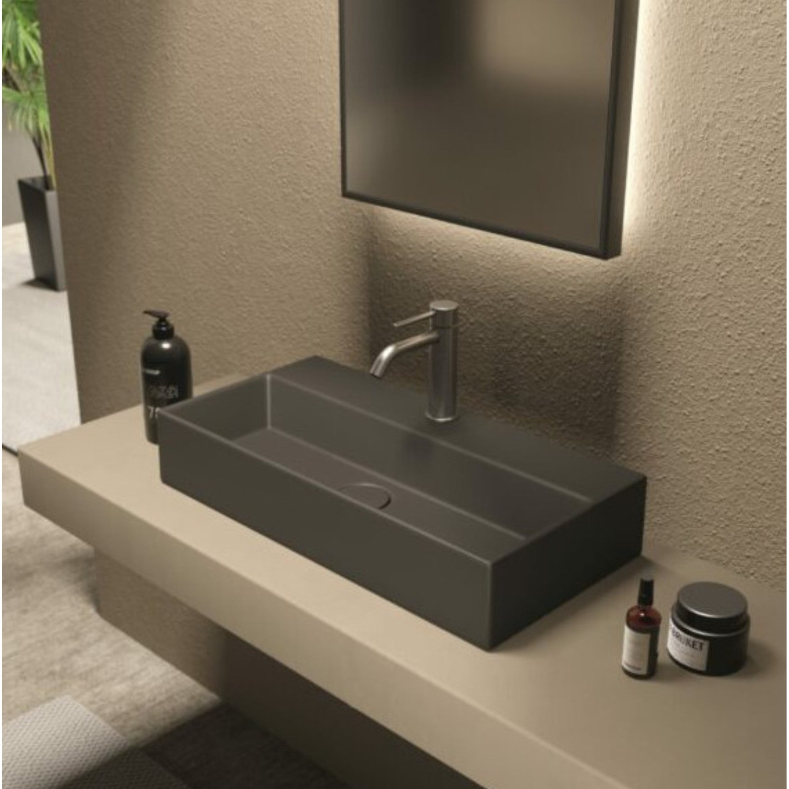 Lavabo, vasque à poser SPY 60x30cm Or brillant Sans Bonde Sans Siphon ...