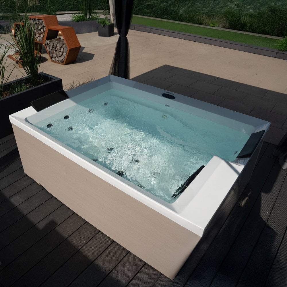 HOME DELUXE - Jacuzzi d'extérieur NIMBUS DELUXE PURE – sans escalier ni ...