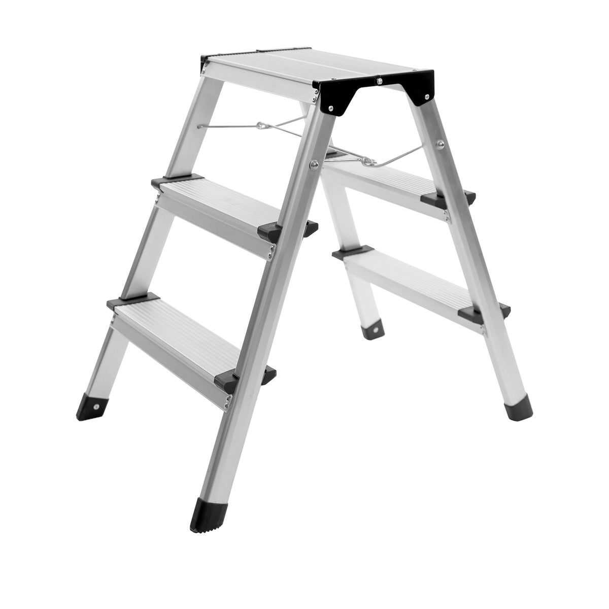 STAHLWERK TL-32 ST Scala a gradini con portata di 150 kg e 3 gradini ...