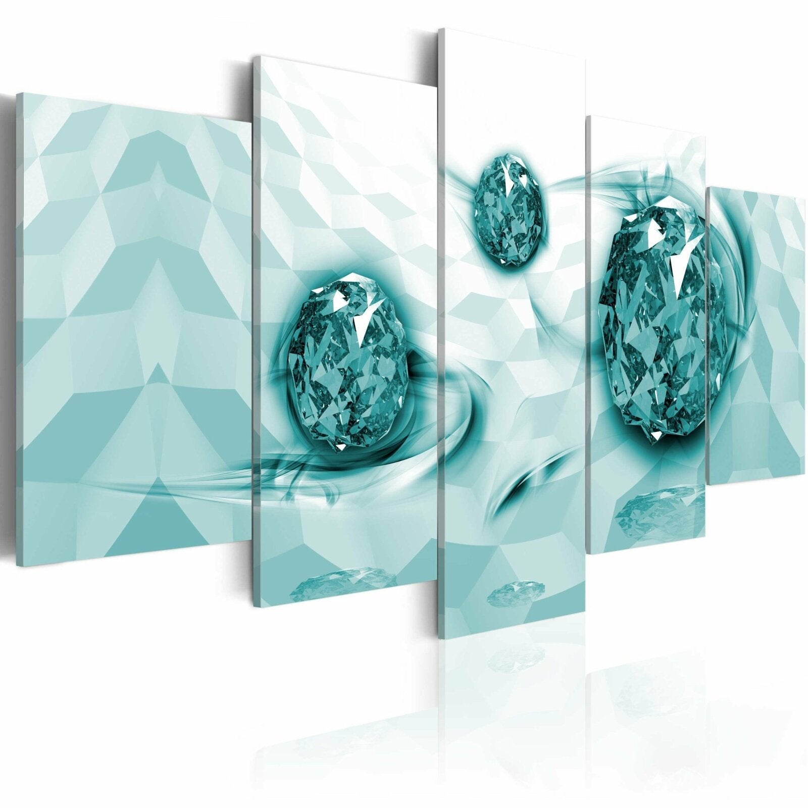 Tableau incrusté de turquoise - 100 x 50 cm | Leroy Merlin