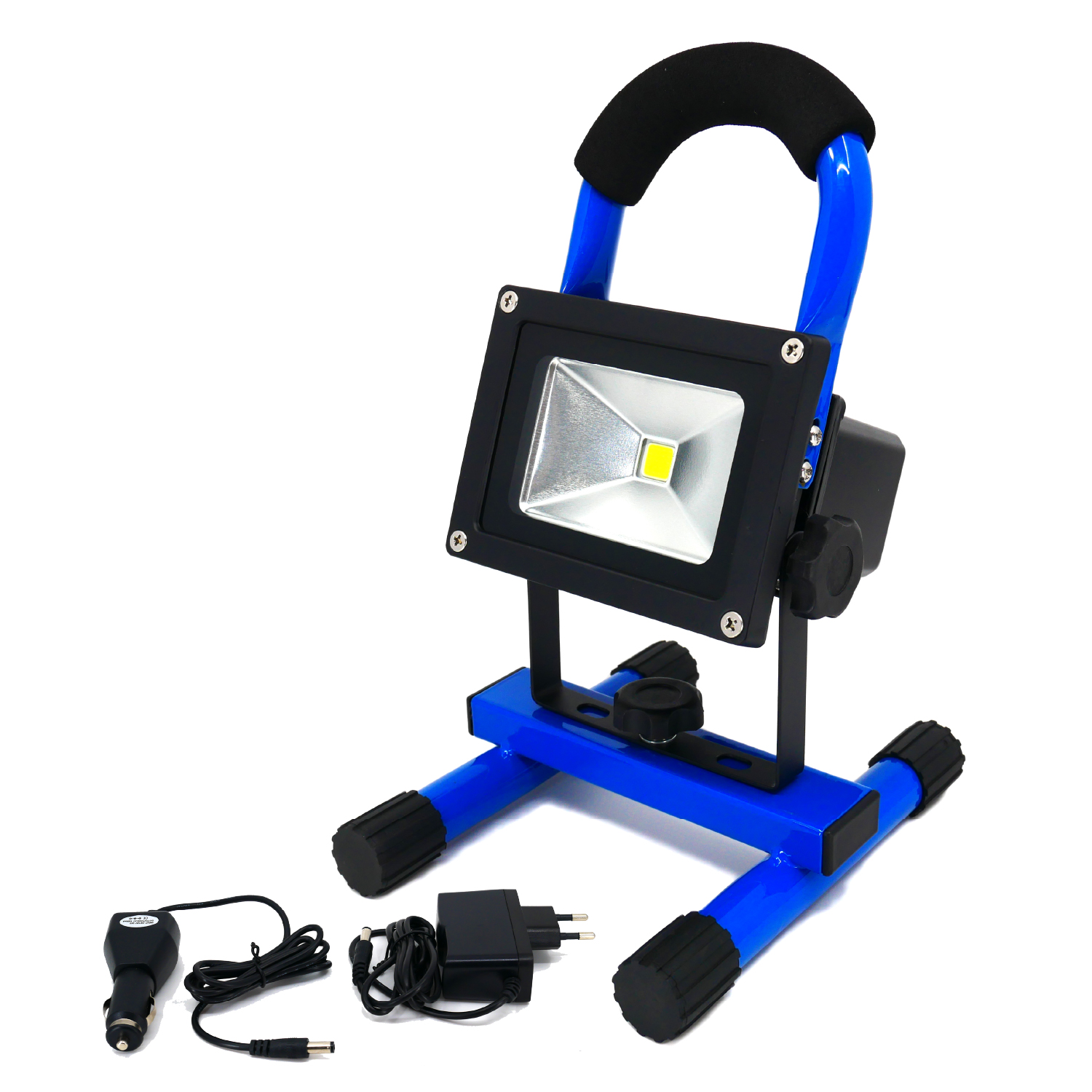 Projecteur LED Chantier 10W, Portable avec Batterie 4400mAh et IP65 ...