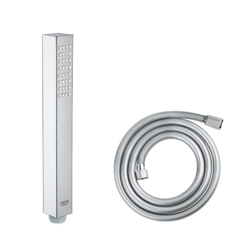 Douchette 1 jet GROHE Vitalio Joy Cube Stick chromé avec flexible de ...