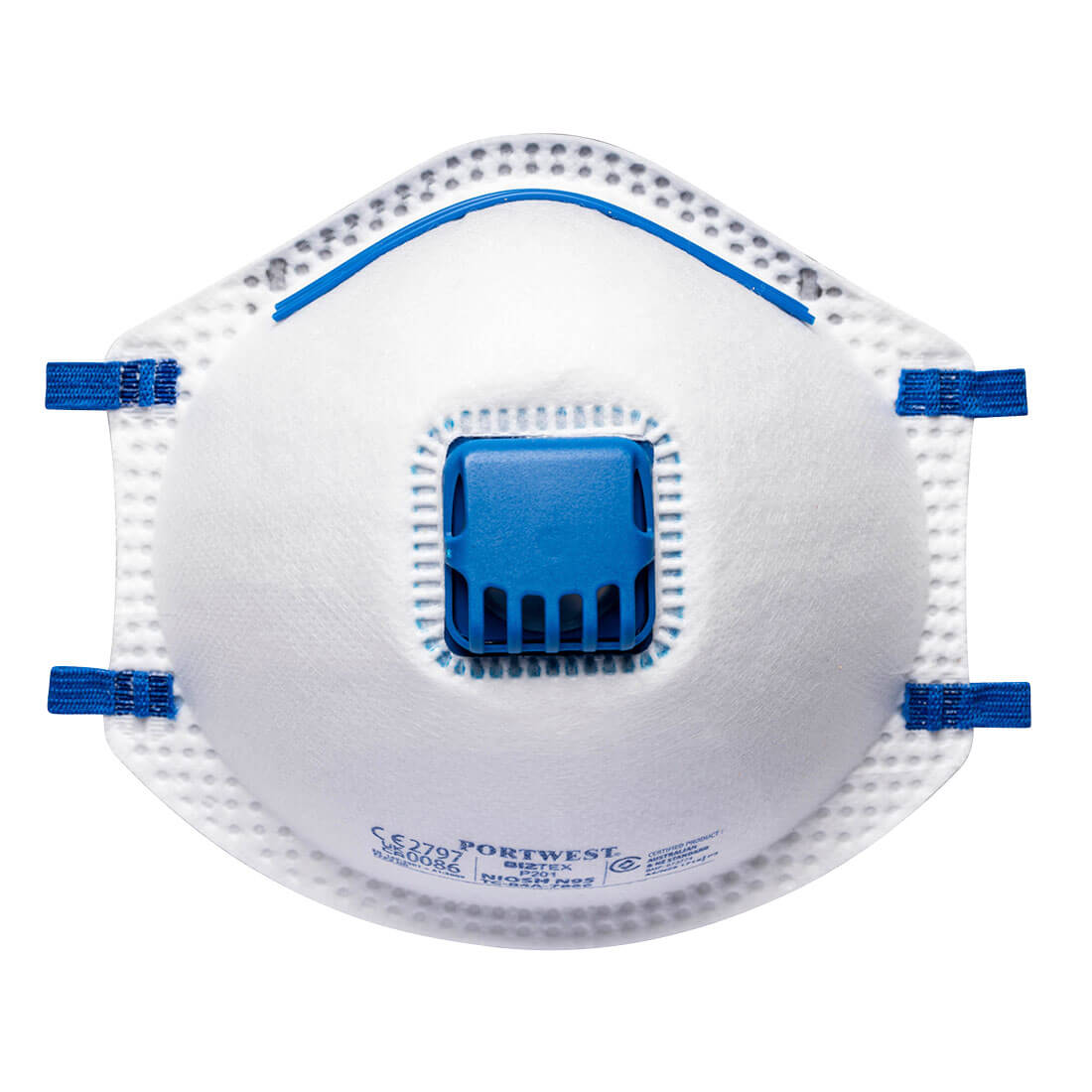 Masque respiratoire ergonomique à valve Portwest FFP2 (boite de 10 ...