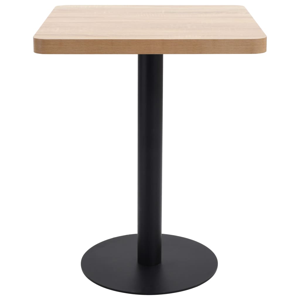 Table de bistro | Table de Cuisine | Table Haute marron clair 60x60 cm ...